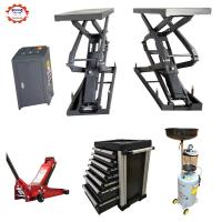 China 110mm Min Height 4.0t Capacity Heavy Duty Twin Scissor Car Lift for Auto Maintenance for sale