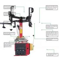 China COSENG C211SE Tire Changer and Balancer Combo Machine 12-24 inch 750W 110V for 10-22 inch Wheels for sale