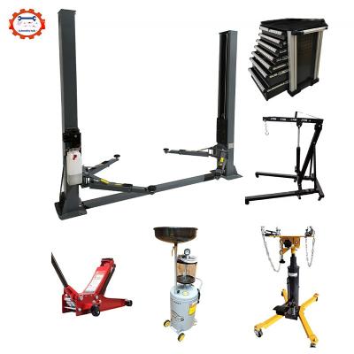 China Double Cylinder Hydraulic Two Post Lift 4T Floorplate Manual Unlock Auto Hoist for sale