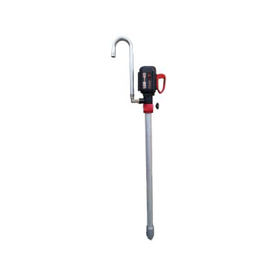 China Portable Electric Drum Pump 120cm x 30cm with Flow Meter Oil Gun for Diesel Gasoline Chemical Liquid for sale