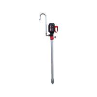 China Portable Electric Fuel Oil Transfer Barrel Drum Pump with Nozzle Flow Meter 6 lb Manual Operation for sale