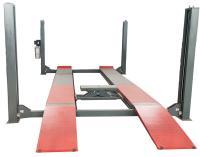 China 6000kg Four Post Hydraulic Garage Lift 1700mm Lifting Height for Wheel Alignment for sale
