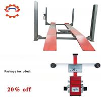 China 6000kg Four Post Hydraulic Garage Lift 1700mm Lifting Height for Wheel Alignment for sale