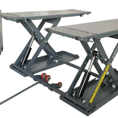 China Double Cylinder Hydraulic Scissor Car Lift 3000kg Capacity 1000mm Lifting Height for Car Wash for sale