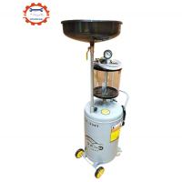 China 80L Red Pressured Oil Drain Tank with Rotary Pump Vacuum Oil Lift Drainer for Auto Repair for sale