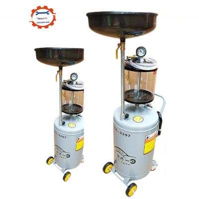 China Portable Pneumatic Waste Oil Collecting Tank 80L for Car Engine Maintenance for sale