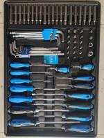 China Silver 7 Drawer Tool Trolley with 323 Pcs CRV Tool Set Steel Garage Storage Roller Cabinet for sale