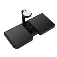 China Fast Charging 3 In 1 Wireless Charger Multi Function Wireless Charger With USB Port for sale