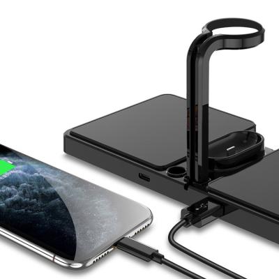 China 6in1 Multi Function Pen Holder Wireless Charger Fast Charging For Apple for sale
