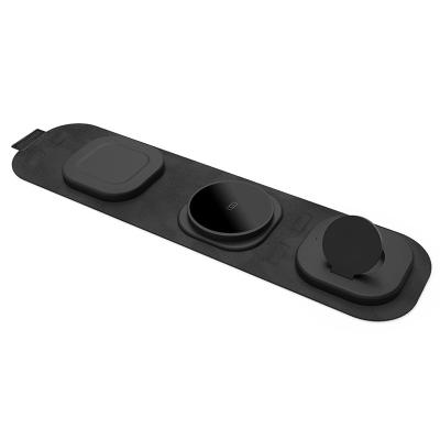 China Custom Logo 10W Qi Wireless Charger Pad QC3.0 PD Wireless Station Phone Charger for sale