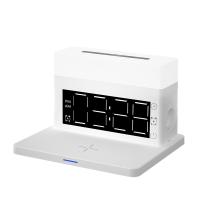 China 15W Fast Charge 4 In 1 Lamp Mood Light Wireless Charging 4In1 Wireless Charger With Alarm Clock for sale