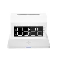 China N65 Alarm Clock Colorful Led Lamp 3 In 1 Wireless Charger Stand And Desk Lamp For Iphone for sale
