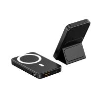 China 10000 Mah Led 4 In 1 Travel  Portable Charger Wireless Mini Magnetic Suction Power Bank for sale