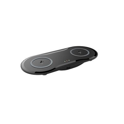 China 5W 7.5W 10W OVP OCP Dual Wireless Charging Pad Portable 2 In 1 for sale