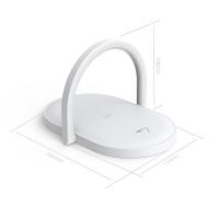 China Black White 70 CRI Multifunctional Wireless Charger 15W With Night Light for sale