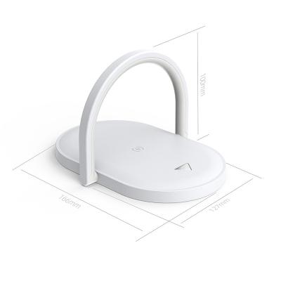 China Black White 70 CRI Multifunctional Wireless Charger 15W With Night Light for sale