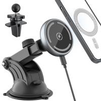 China Dashboard 10W 7.5W Car Phone Mount Wireless Charger Automatic Sensor for sale