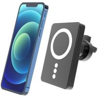 China 9V 2A thick 1.5cm Phone Wireless Charger Car Mount ABS Magnetic for sale