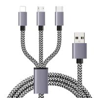 China Length 3m 10ft OD 5mm Fast Charging USB Cables Nylon Braided Lightning for sale