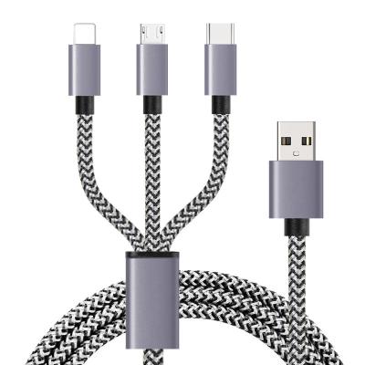 China Length 3m 10ft OD 5mm Fast Charging USB Cables Nylon Braided Lightning for sale