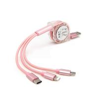 China 3 in 1 High Speed 3A TPE Phone Charging USB Cable Promotional Gifts for sale