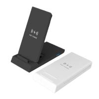 China ABS PU Qi Standard Desktop Wireless Charger Response Long Distance for sale