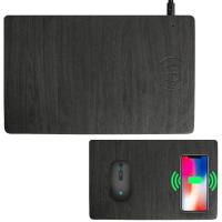 China Fast 10W Thick 4mm Custom Wireless Charging Pads Reliable PU Leather for sale