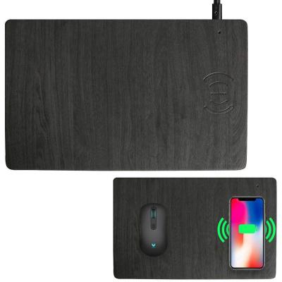 China Fast 10W Thick 4mm Custom Wireless Charging Pads Reliable PU Leather for sale