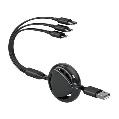 China Pure copper Max 2.4A Fast Charging USB Cables Micro Type C 3 In 1 for sale