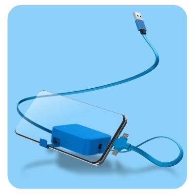 China OD 3.0mm length 100cm Fast Charging USB Cables 3 In 1 Data Cable for sale