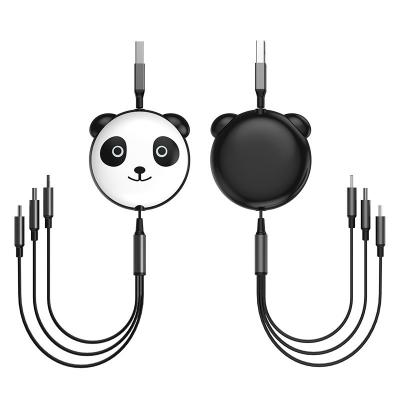 China TPE ABS 3A Max Length 1.2m Retractable USB Cord  3 In 1 Gadgets Gift for sale