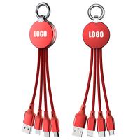 China Custom Logo Length 0.15m Fast Charging USB Cables LED Glow Flowing for sale