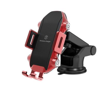 China QI 10W Car Wireless Charger Automatic Smart Sensor Phone Holder for sale