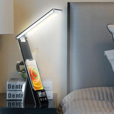 China 15w Fast 5 In 1 Custom Wireless Charger Desk Lamp With Phone Charger for sale