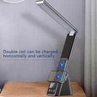 China Multifunction PC ABS Custom Wireless Charger With Alarm Clock for sale