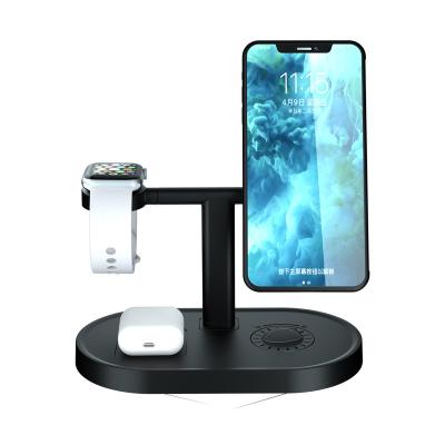 China Magnetic 3 in 1 Wireless Charger Station For smart Phone iwatch Earbuds for sale