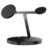China ABS Qi Multi Function Wireless Charger For Iphone 12 Mini Airpods for sale