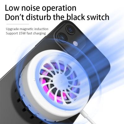 China Cooler Fan Magnetic Wireless Charger with QC2.0 QC3.0 adapter for sale