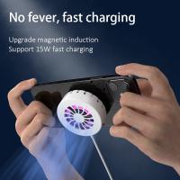 China Magnetic Cooler Radiator Portable Wireless Chargers For Gaming Phone for sale