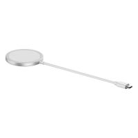 China 1m Cable Portable Wireless Chargers Metal Charging Pad For Iphone 12 for sale