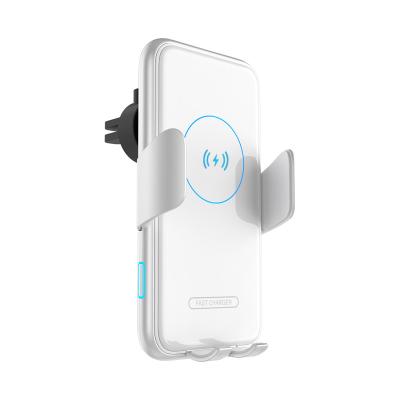 China Air Vent Fast 10W Wireless Car Charger Mount Automatic Clamping for sale