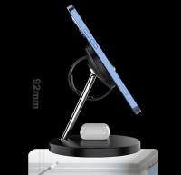 China Fast 3 In 1 Wireless Charger 15W Magnetic Wireless Charging Stand for sale