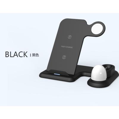 China 3 In 1 15W Qi Fast Wireless Charger With LED Small Night Light for sale