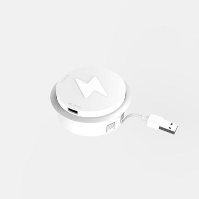 China Pop Up 10W Qi Wireless Charger Built Into Desk Furniture With USB for sale