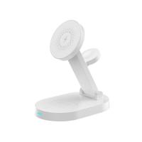 China Folding Magnetic 15W Multi Function Wireless Charger For Apple Watch for sale