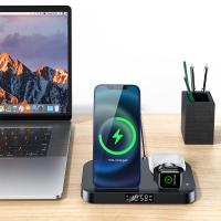 China 7.5W Multi Function Wireless Charger Thick 4.5mm Qi Magsafe For Iphone Iwatch for sale
