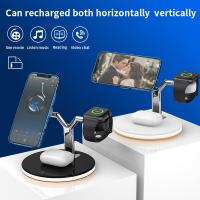 China Integrated 15w Wireless Cell Phone Charger Fast 3 In 1 Universal for sale