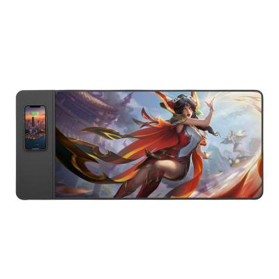 China Custom Personalized Logo Printed Wireless Mouse Mouse Pad Charger Giant Waterproof 15w for sale