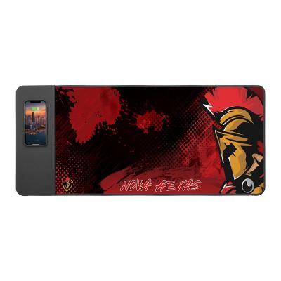 China Black Rubber 15w Mouse Pad Wireless Charger Gaming Computer Waterproof for sale