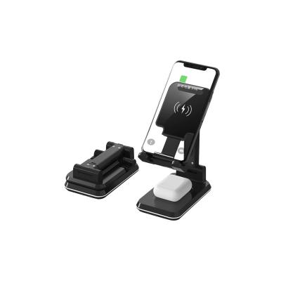 China Professional Telescopic 10W Qi 2 In 1 Foldable Wireless Charger For  Huawei Iphone for sale